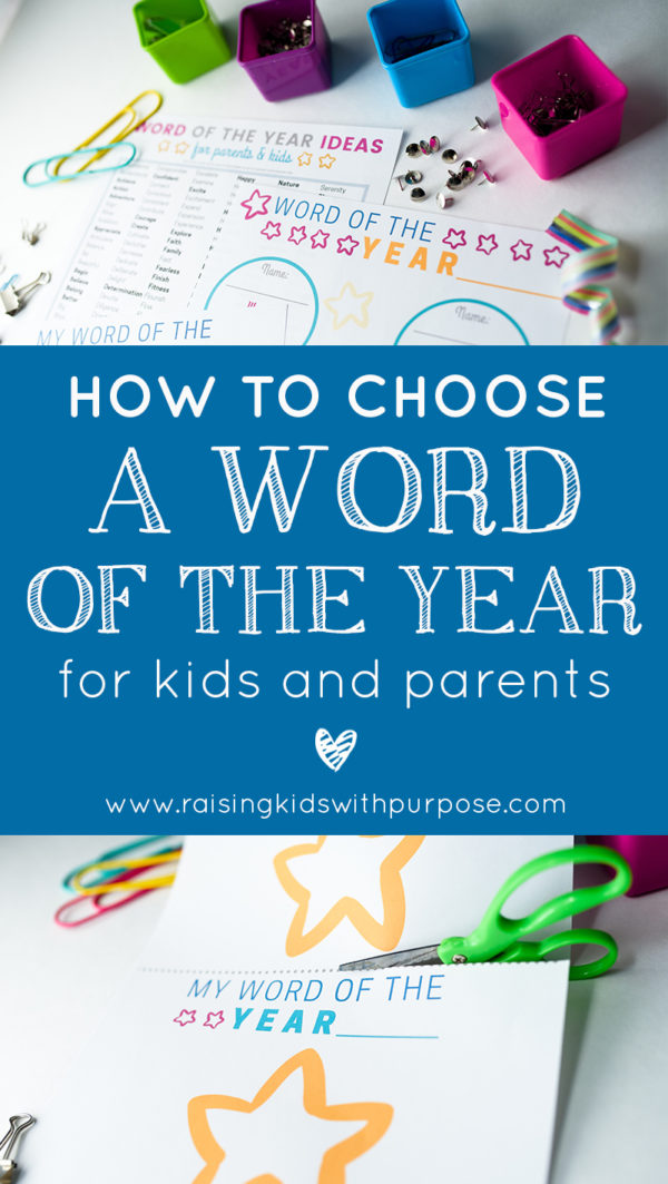 How to Choose 1 Focus Word of the Year For Parents and Kids