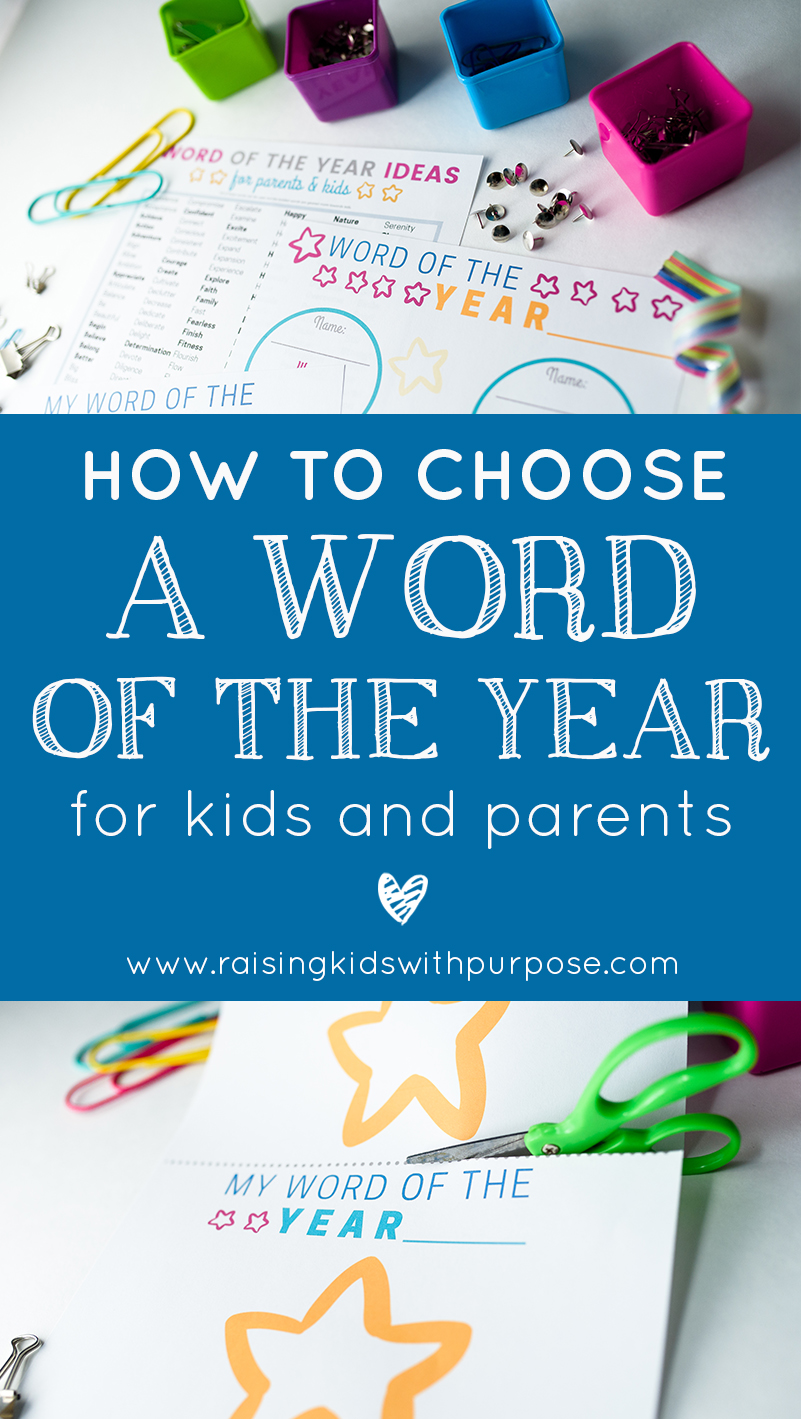 How to Choose 1 Focus Word of the Year For Parents and Kids