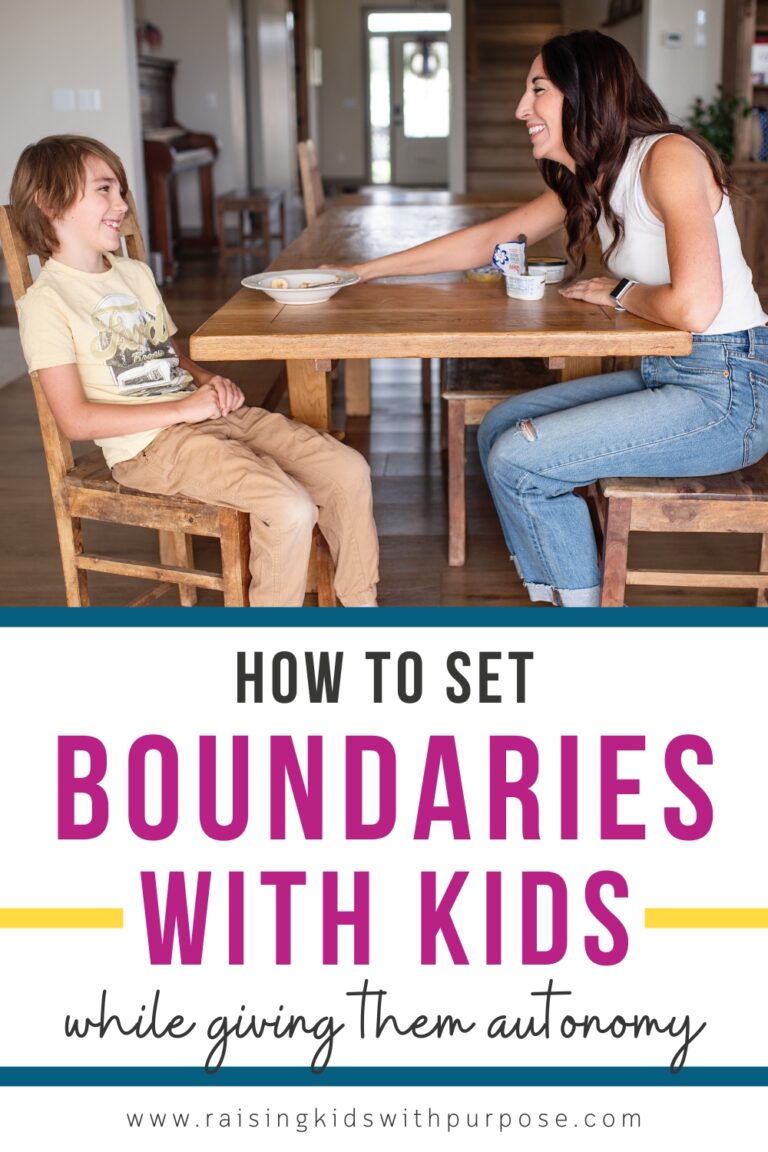 How to set boundaries with kids while giving them autonomy